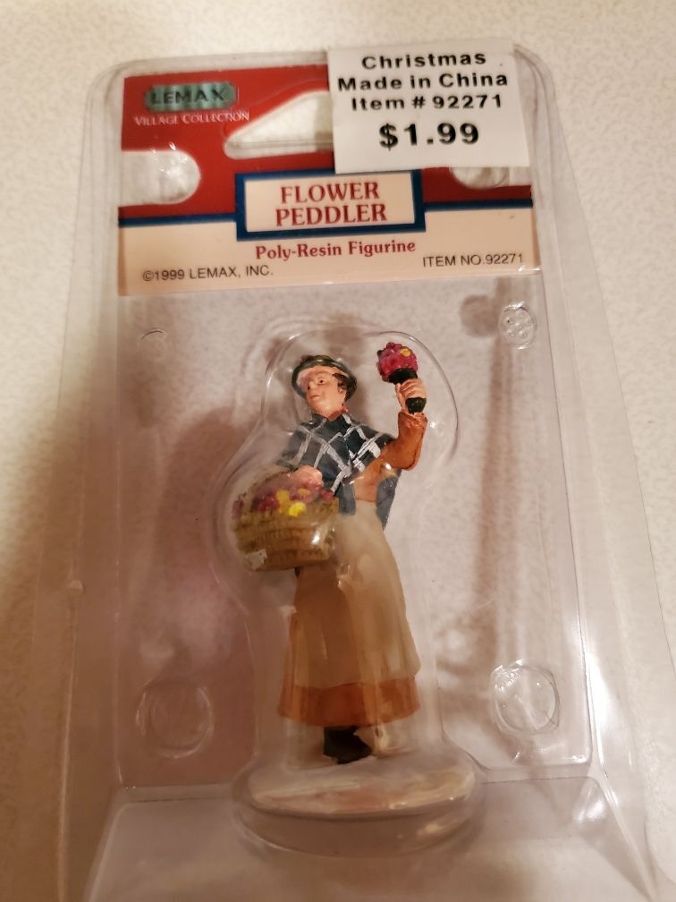 Lemax Christmas Flower Peddler 92271 1999 Retired 2005 | eBay