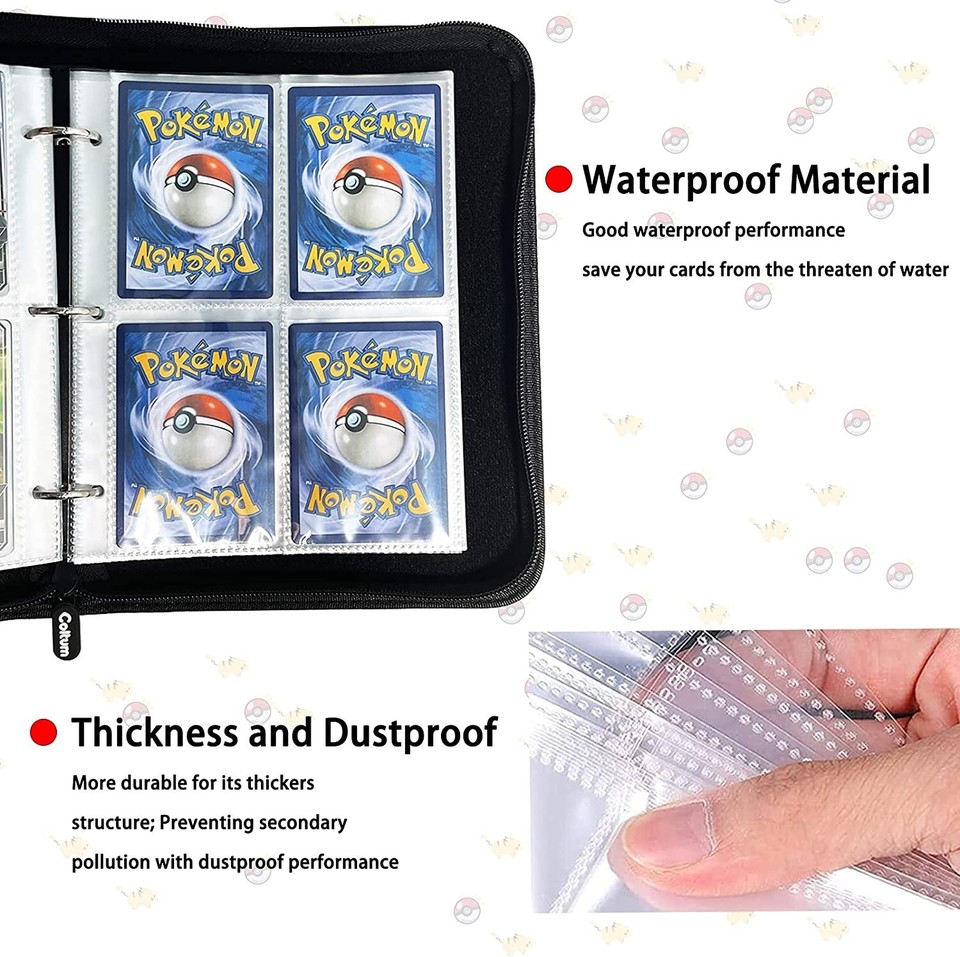 Pokemon Eevee Sylveon Trading Card Binder Album Pikachu 50 Sheet 400 ...