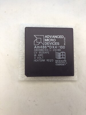 AMD 486 dx4 100 MHz Socket 3 CPU a80486dx4-100 Vintage Prozessor ...