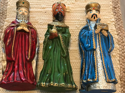 Vtg Dickson Wise Men Magi Kings Paper Mache Japan Christmas Nativity ...