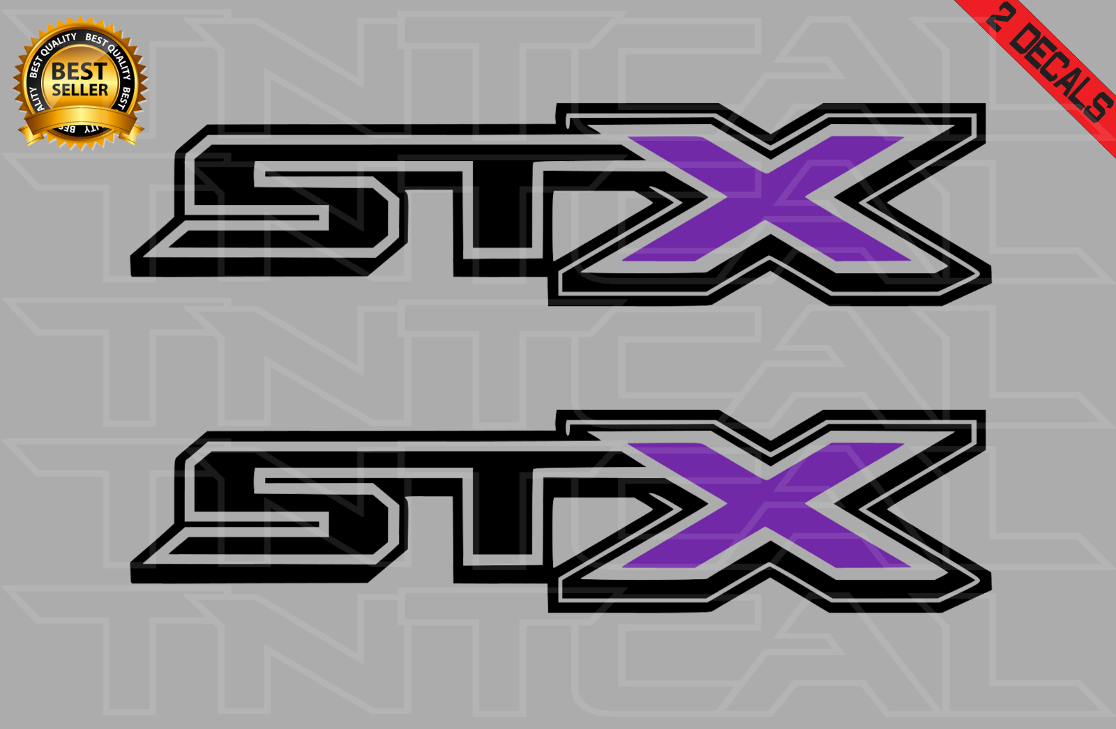 STX Decal Set Fits: 2015 - 2021 F150 F250 Truck Vinyl Sticker black ...