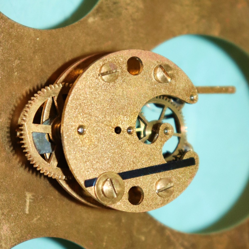 ATO HALLER & BENZING Antique Wall TOP Clock 1920s ELECTRIC! Super RARE ...