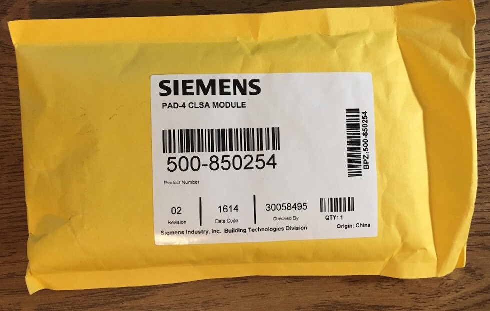 Siemens PAD-4-CLSA Module NAC extender circuit board 500-850254 Fire ...