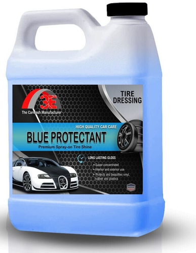 3E BLUE Tire DRESSING Tire Shine Spray on-High Gloss-Silicon based ...