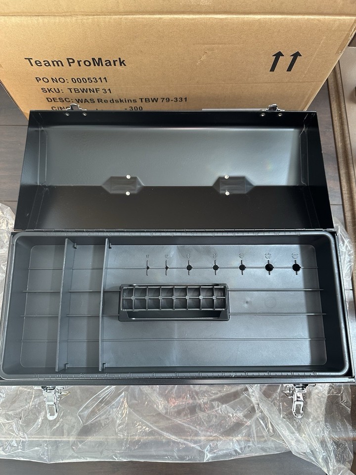 NFL Washington Redskins Metal 16" Tool Box Case with Tray by Team ...