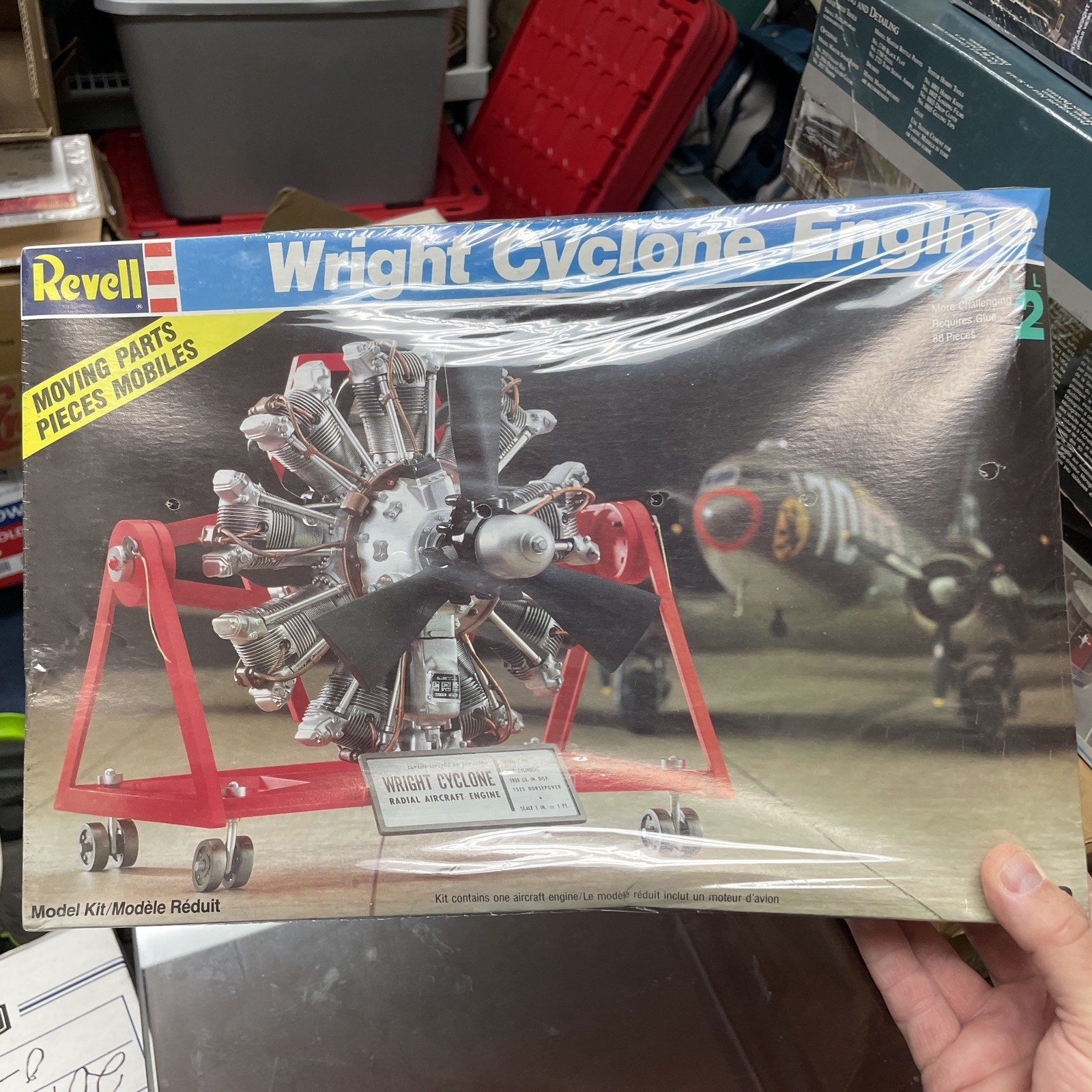 Vintage Revell 1/12 Wright Cyclone Aircraft Engine Model Kit #8881 | eBay