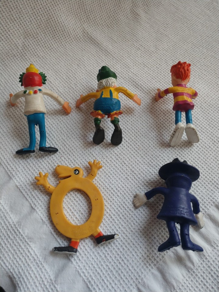 Lot of 5 Vintage Bendable Jack In The Box Toy Figures 1970's Imperial ...