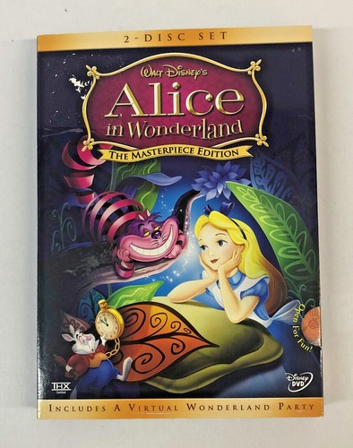 Alice in Wonderland: The Masterpiece Edition (2004 DVD 2-disc set) Walt ...