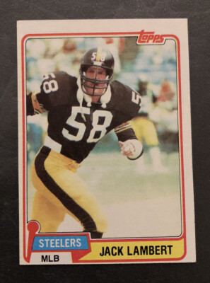 1981 Topps Jack Lambert Football Card #155 Pittsburgh Steelers | eBay