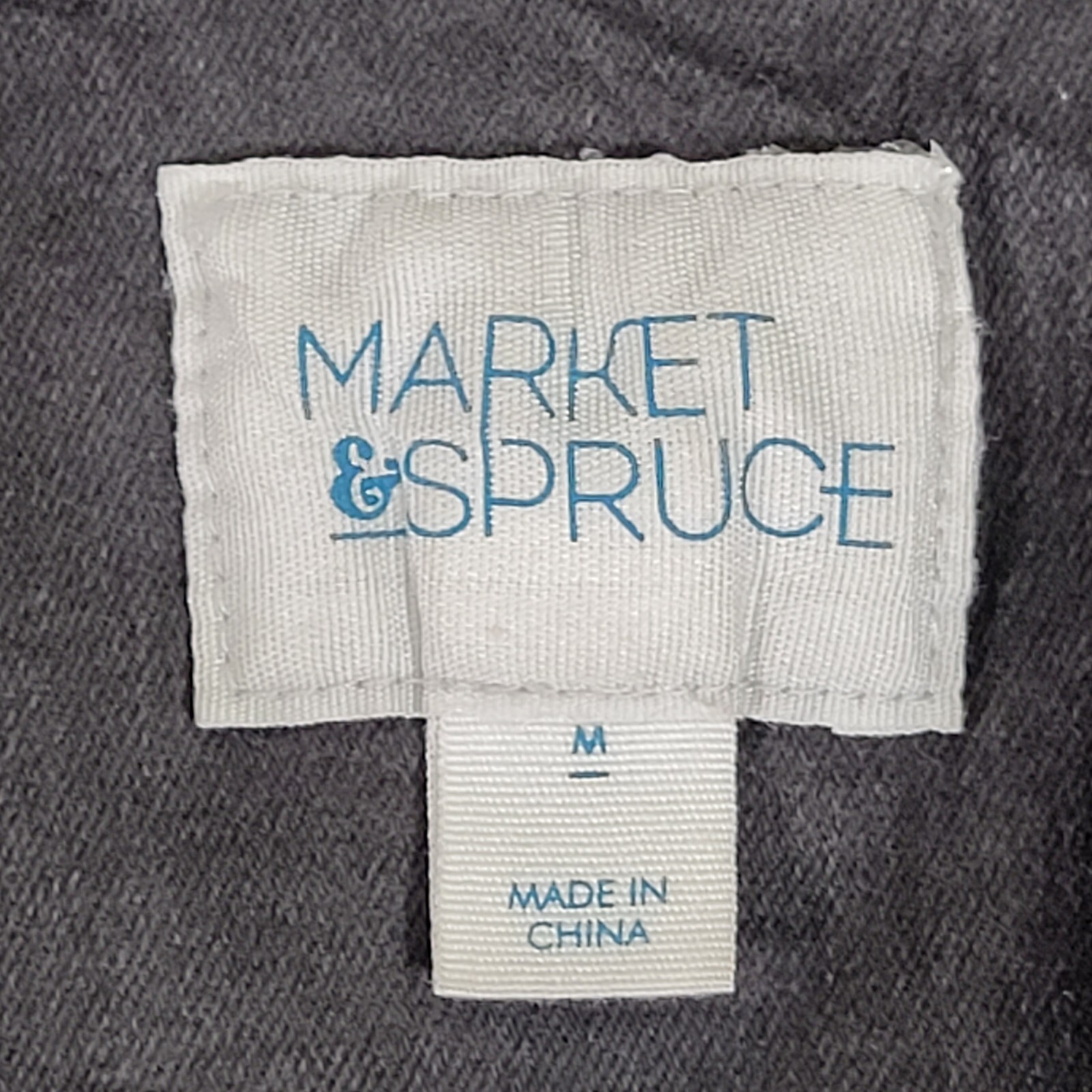 Market & Spruce Jean Jacket Women Reg Medium Black Bu… - Gem