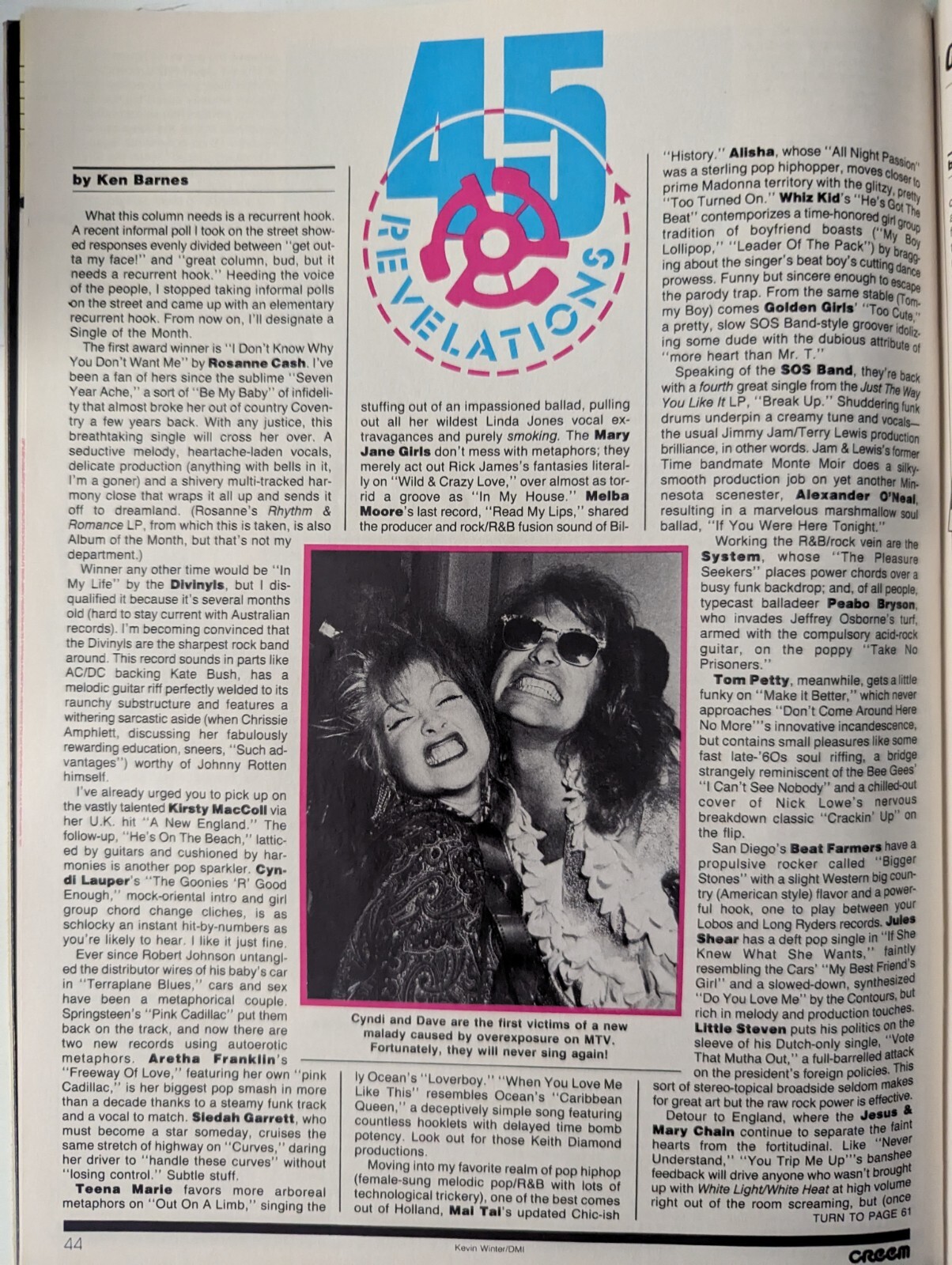 Creem Magazine October 1985 Tom Petty, Scorpions, Howard Jones,Motley ...