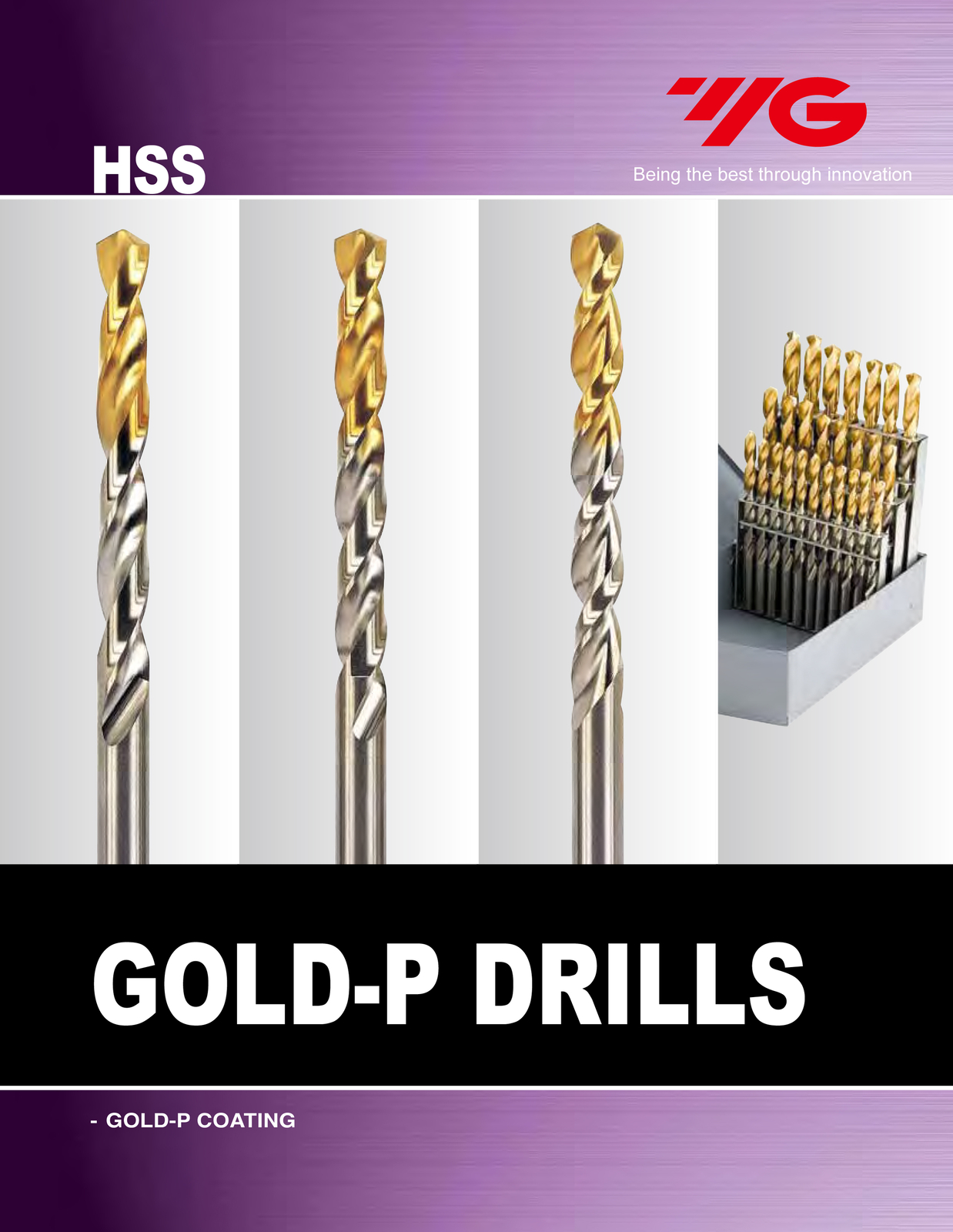 10pcs 3.3mm Cobalt Jobber Length Parabolic Flute TiN Gold-P Drills YG1 ...