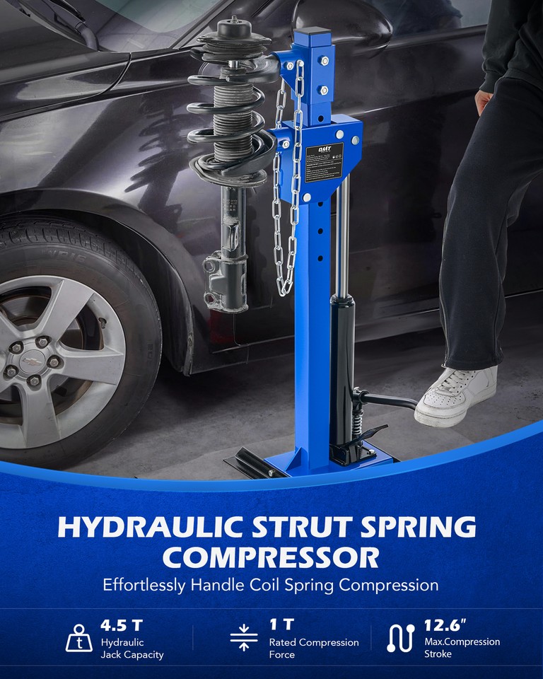 OMT Strut Coil Spring Compressor Hydraulic Compressor Tool with 4 ...