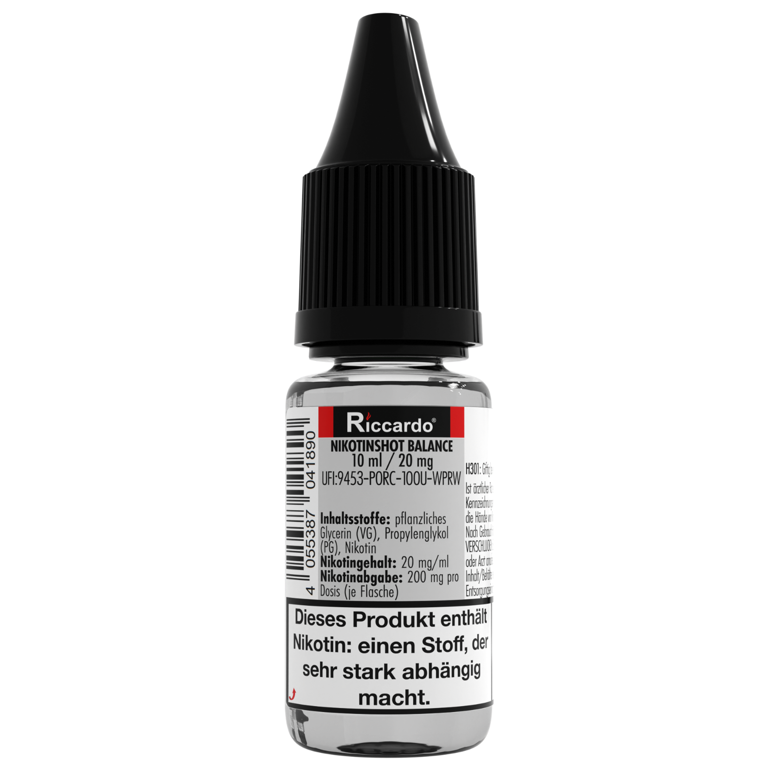 Nikotin Shot - 20 mg /ml - 50/50 PG VG Balance - 10 ml - Nic Shots Base ...