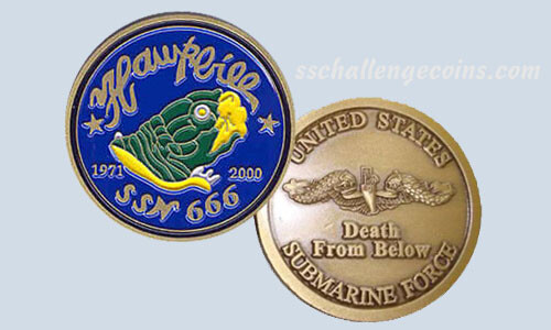 USS Hawkbill SSN 666 Submarine Challenge Coin USN Navy | eBay