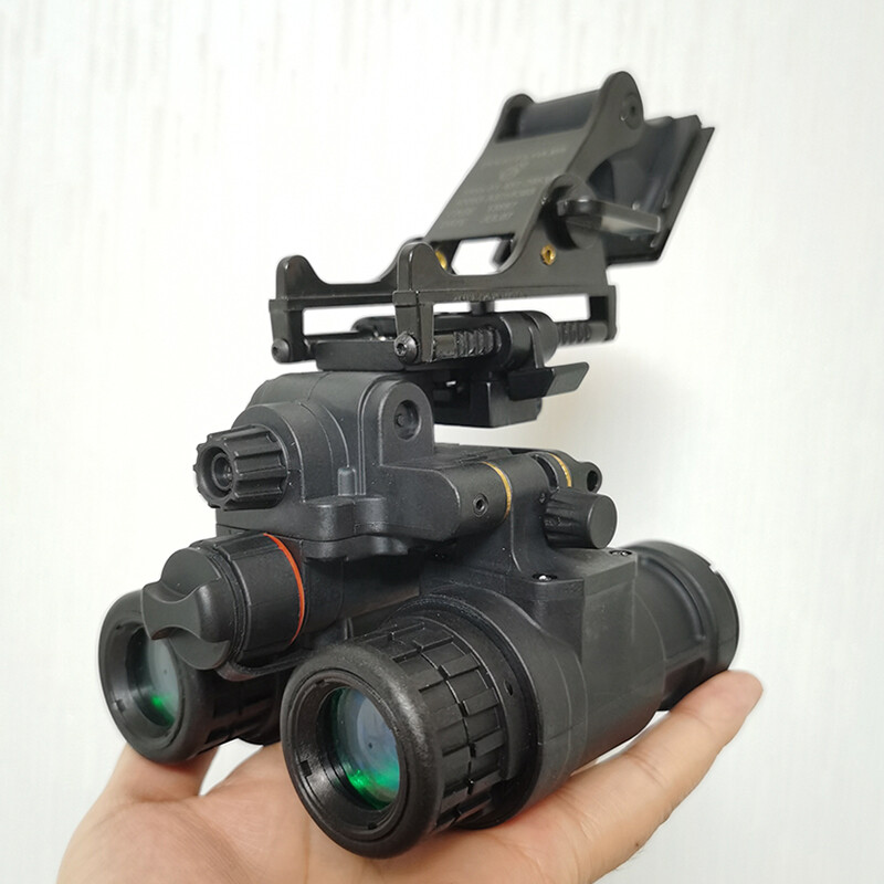 Tactical Airsoft Helmet NVG Mount + Dummy PVS-31 NVG Luminous LED ...