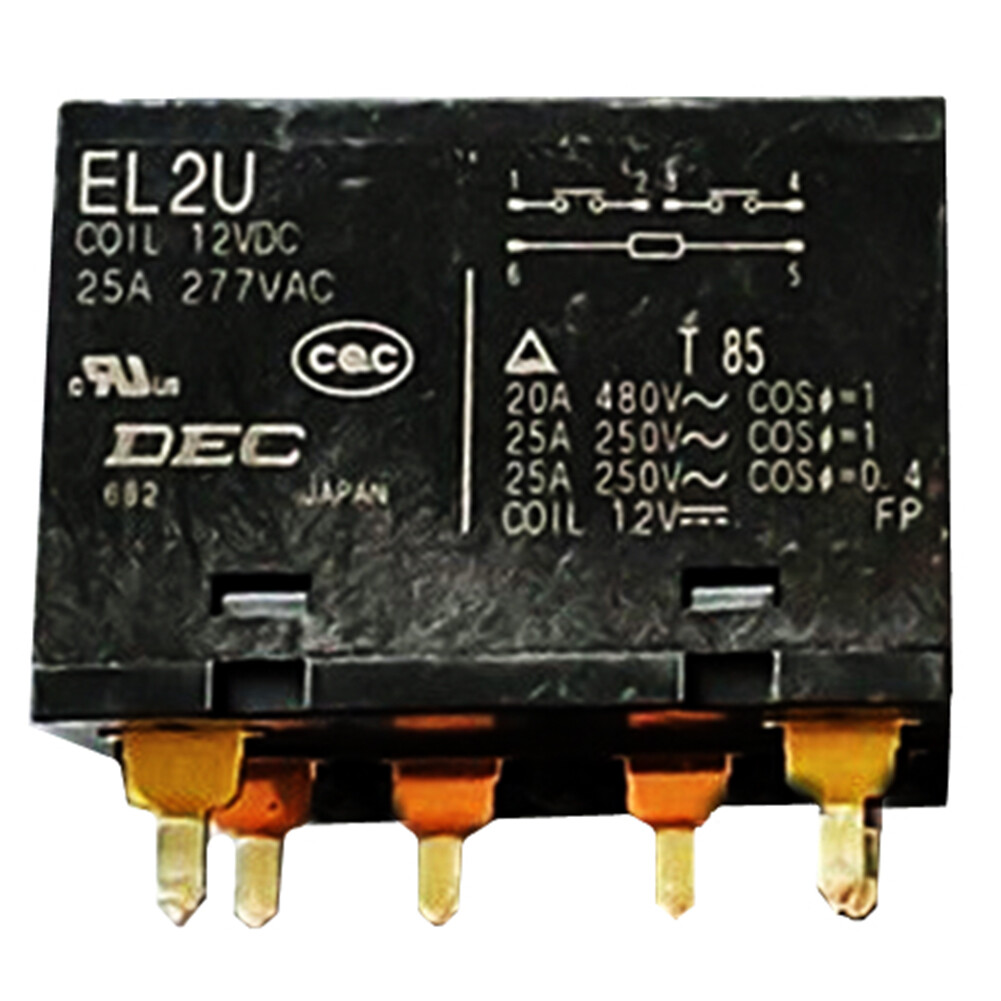 2Pcs DEC EL2U-12VDC Power Relay 25A 277VAC 6Pins | eBay