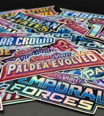 Pokemon TCG Scarlet & Violet Complete Set | 17 Holo Binder Sticker ...