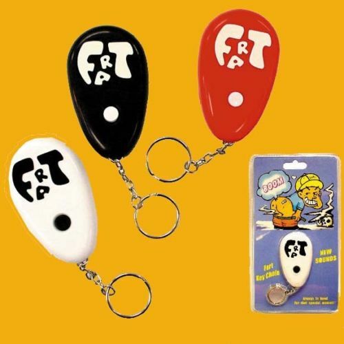 12 FARTING SOUND KEYCHAIN fart noise pranks gag machine joke key chain ...