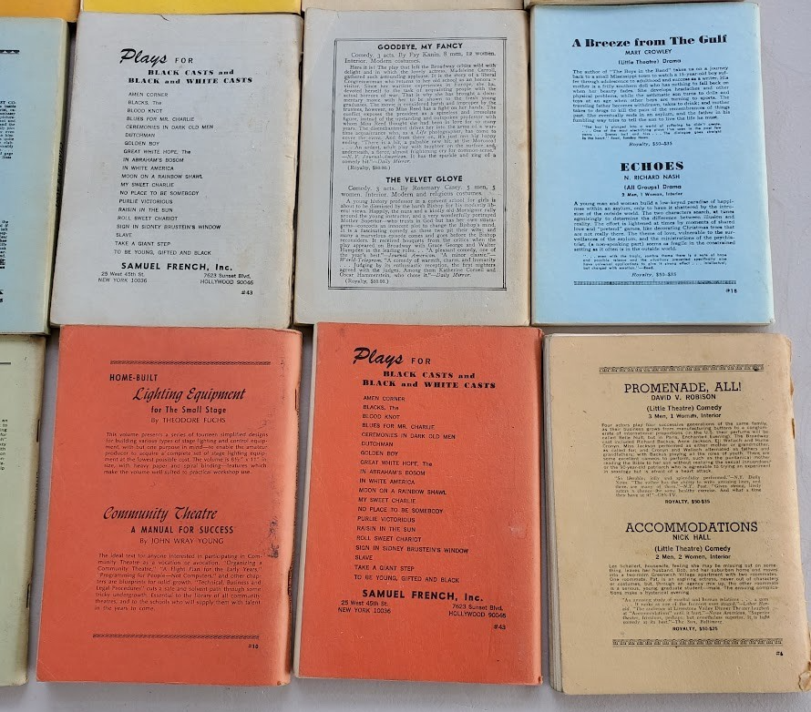 Lot of 15 Samuel French Inc. Publishing Play Scripts Vintage Acting ...