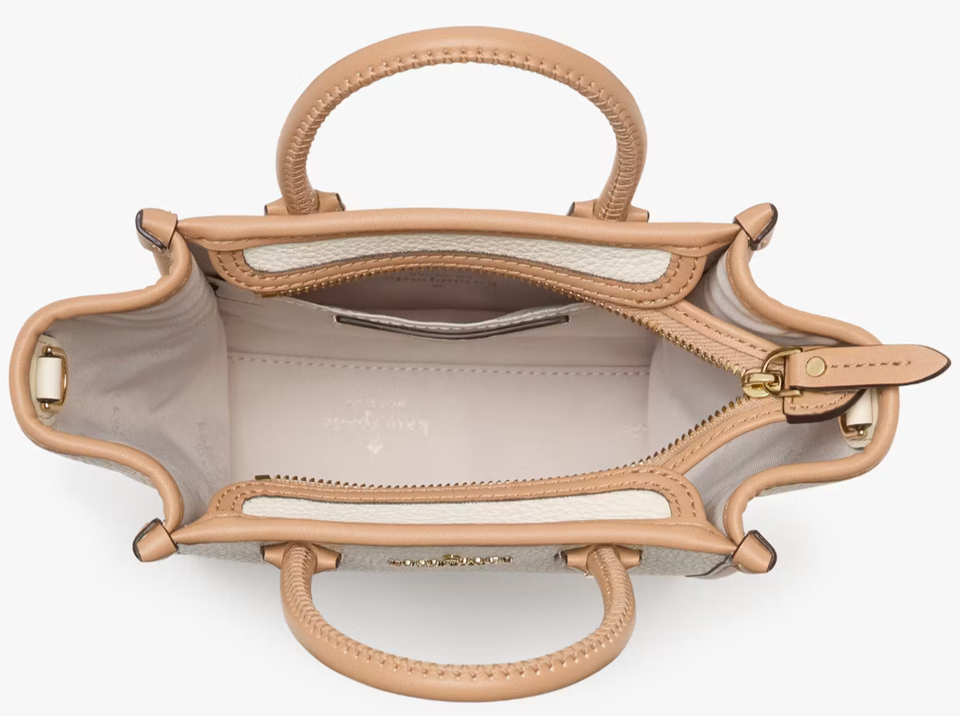 Kate Spade Disney Chip N Dale Mini Tote Bag Ivory Leather Purse KL749 ...