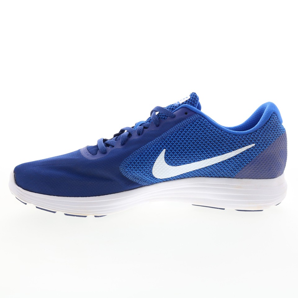 Nike Revolution 3 819300-407 Mens Blue Mesh Athletic Running Shoes 15 ...