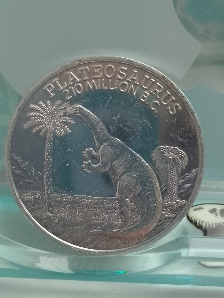 Plateosaurus Triassic Period Dinosaur Token Rare Jurassic Park ...