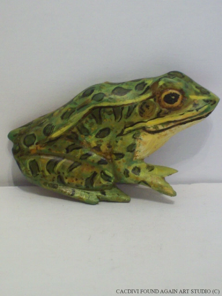 Frog With Hand Raised