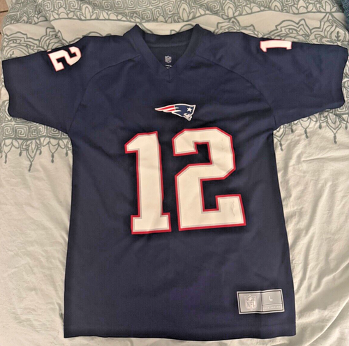Preowned Tom Brady Youth Football Jersey Size Large 14/16 New England ...