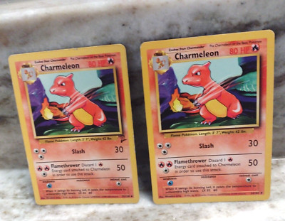2 Pokémon TCG Charmeleon Base Set 24/102 Regular Unlimited Uncommon | eBay