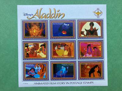 Disney's Aladdin: Animated Film Story in Postage Stamps | eBay