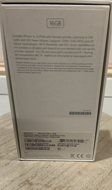 Apple iPhone 5s - 16GB - Silver (Boost Mobile) A1453 (CDMA + GSM) for ...