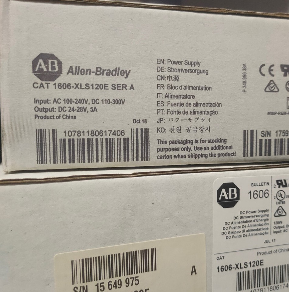 New Factory Sealed AB 1606-XLS120E 24 VDC Power Supply 1606XLS120E | eBay