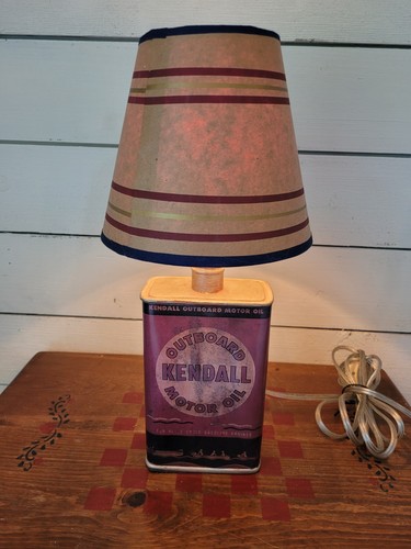 Kendall Outboard Motor Oil Lamp with Shade | eBay