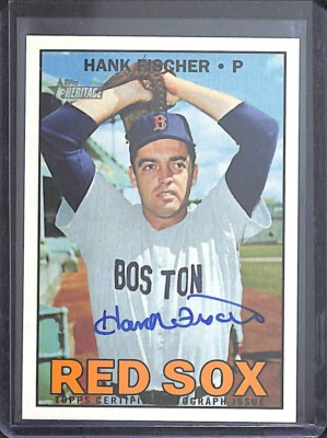 2016 Topps Heritage Baseball Certified Autograph Issue Hank Fischer ROA ...