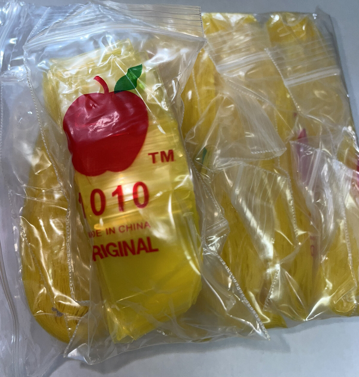 Original Apple Brand Baggies Bags 1010 (1000 ct) 1"x1" - Yellow | eBay