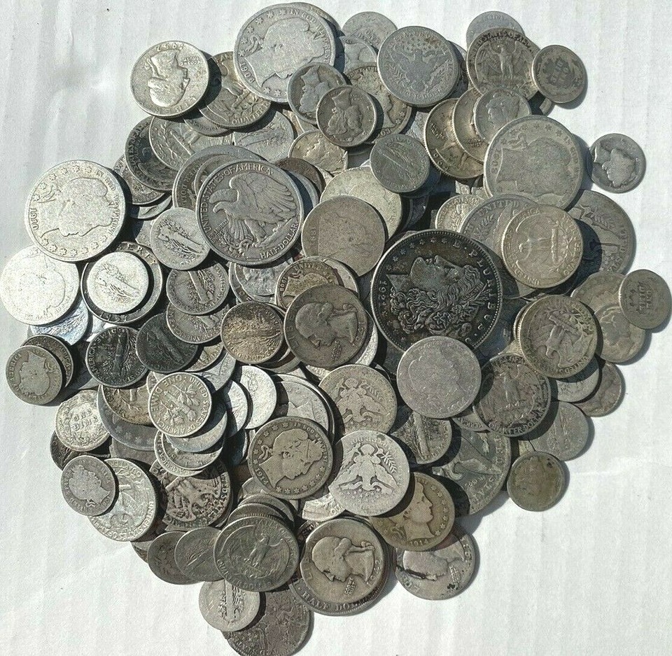 90% Junk US Silver Coin Standard 1/2 oz Lot Pre 1965. BULLION PRICE ...