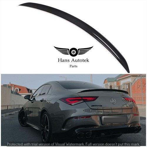 AMG STYLE GLOSS BLACK REAR TRUNK SPOILER FOR MERCEDES BENZ CLA C118 ...