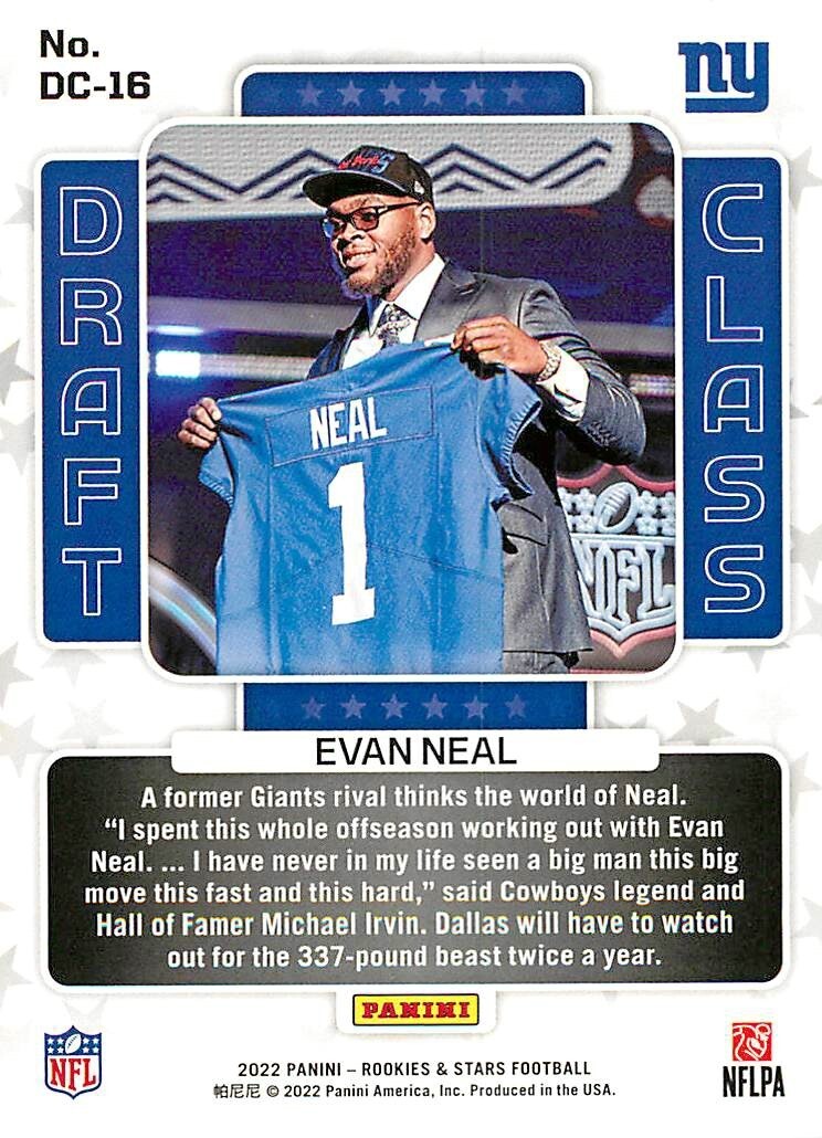2022 Panini Rookies & Stars - Draft Class Evan Neal #DC-16 Purple /35 ...