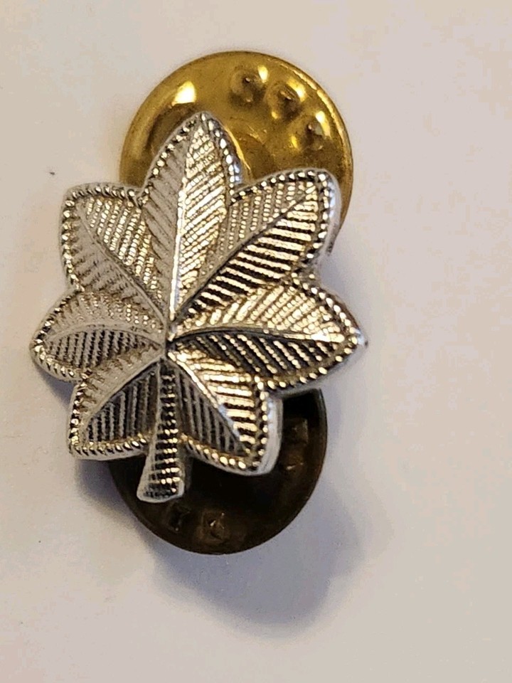 US Army LTC Lt. Colonel Rank Insignia Silver Filled US Military Shirt ...