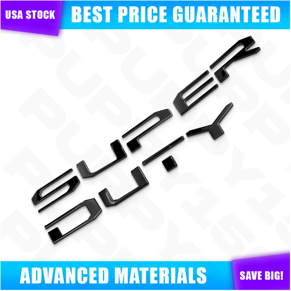 3D Super Duty Hood Insert Letters Fit For 2017-2022 F-250/F-350 Emblem ...