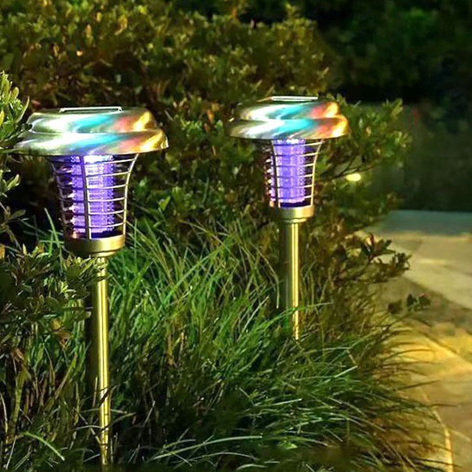 Solar Fly Zapper Outdoor Light Waterproof LED Light UV Mosquito Garden ...