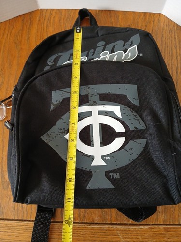 Minnesota Twins Youth Backpack, Black & Gray, MLB Official License,Two ...