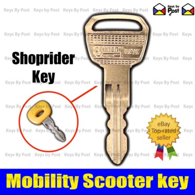SHOPRIDER Key Replacement Mobility Scooter Ignition key on off switch ...