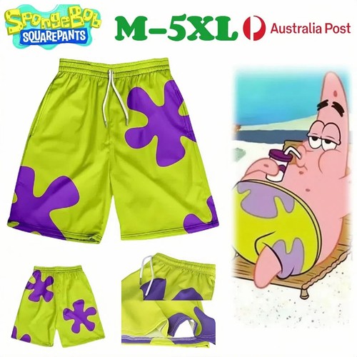 SpongeBob Shorts Patrick Star Board Swim Trunks Costume Beach Swimming ...