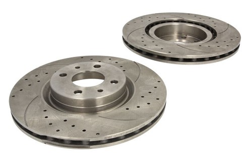 2X Brake disc SPEEDMAX 5201-01-0468PTUO for FIAT CROMA (154_) 2 1987 ...