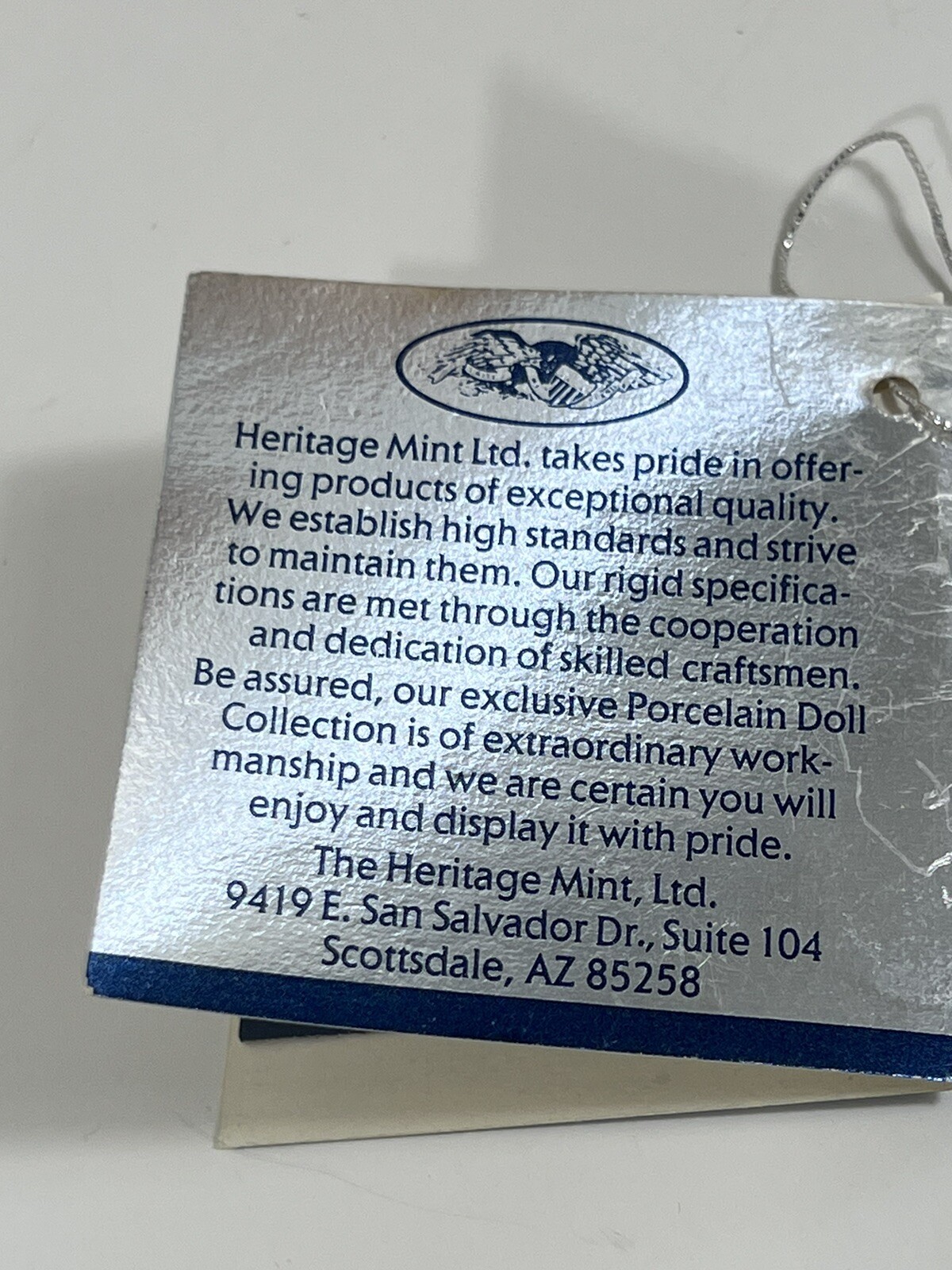 The heritage mint ltd collection 16 inch Megan d-33 porcelain doll 1988 ...