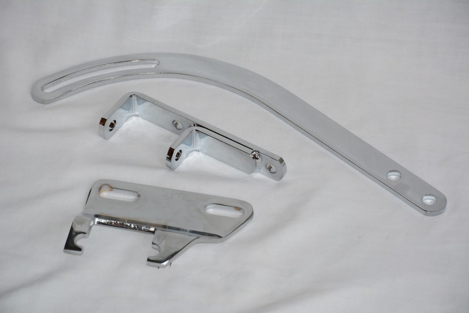 Chrome Small Block Chevy Driver Side Alternator Bracket 283 302 327 350 ...