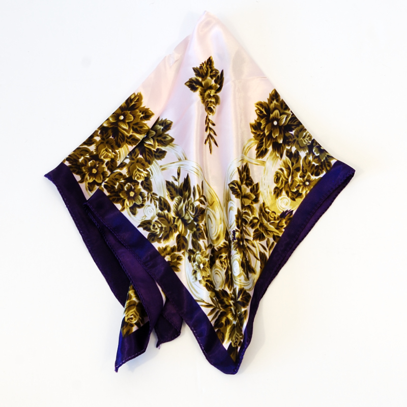 Fashion Ladies Square Satin Scarf | eBay