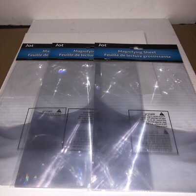 Vtg Jot Greenbrier International Magnifying Sheet Fresnel Plastic Lens ...